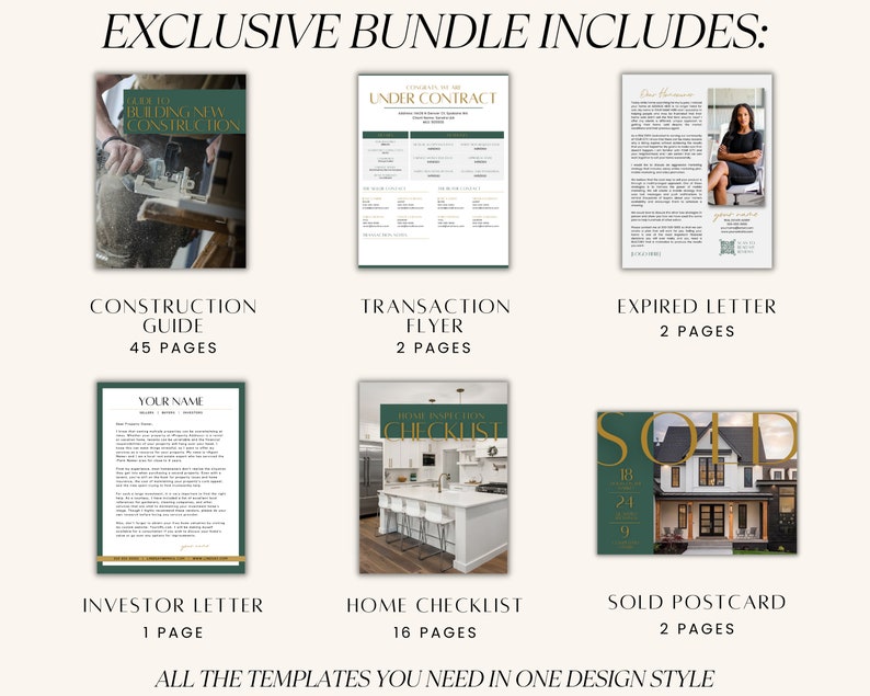 Real Estate Marketing Complete Bundle Real Estate Marketing Luxury Real ...