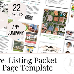 Pre-listing Presentation Packet Real Estate Template, Real Estate ...