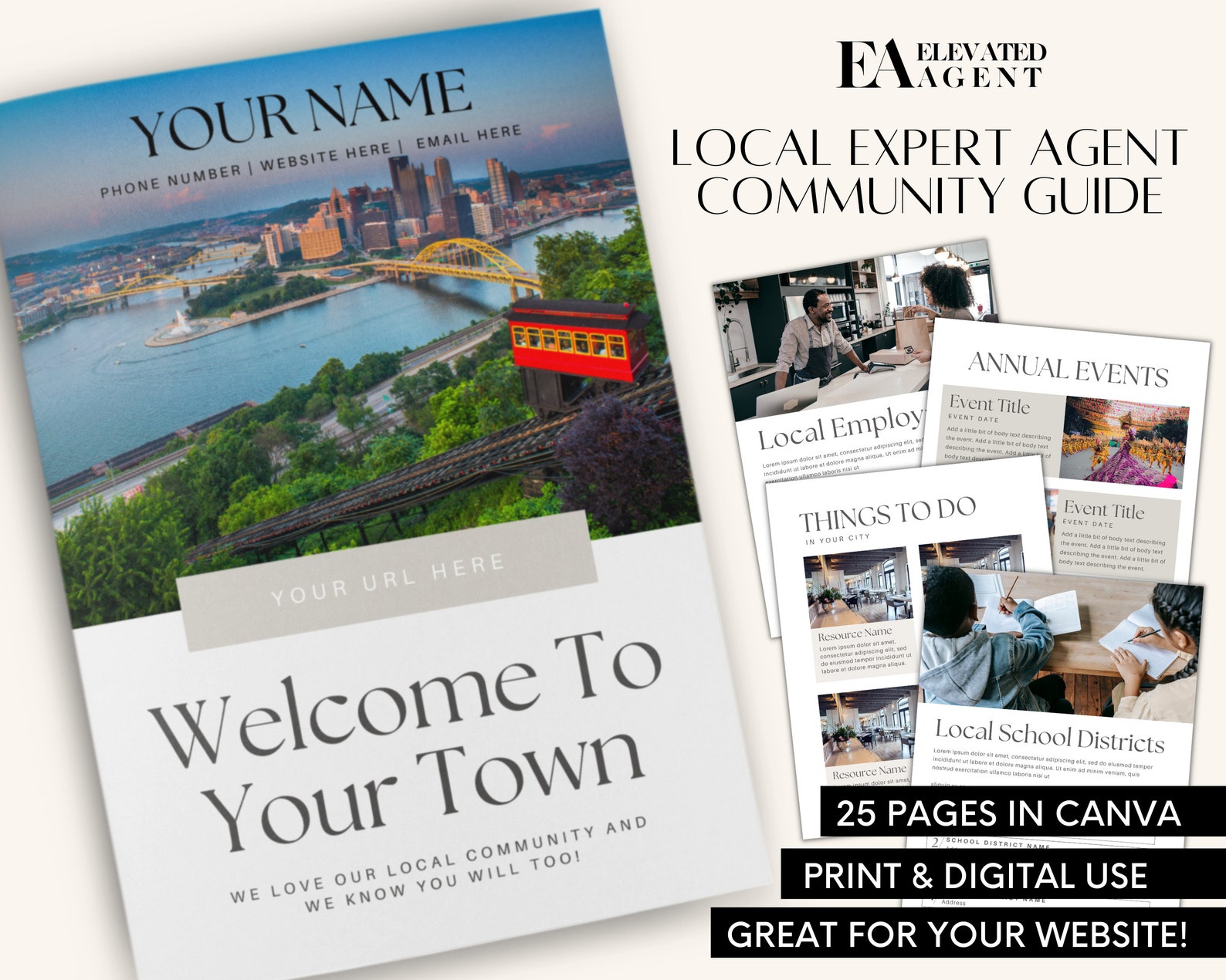Real Estate Local Guide Welcome Guide Real Estate - Etsy