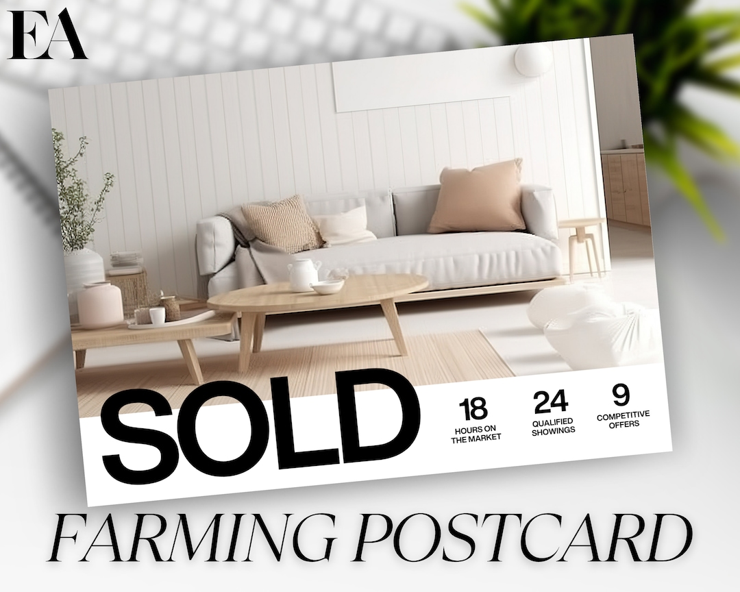 Farming Postcard for Real Estate Just Sold Postcard Real Estate ...