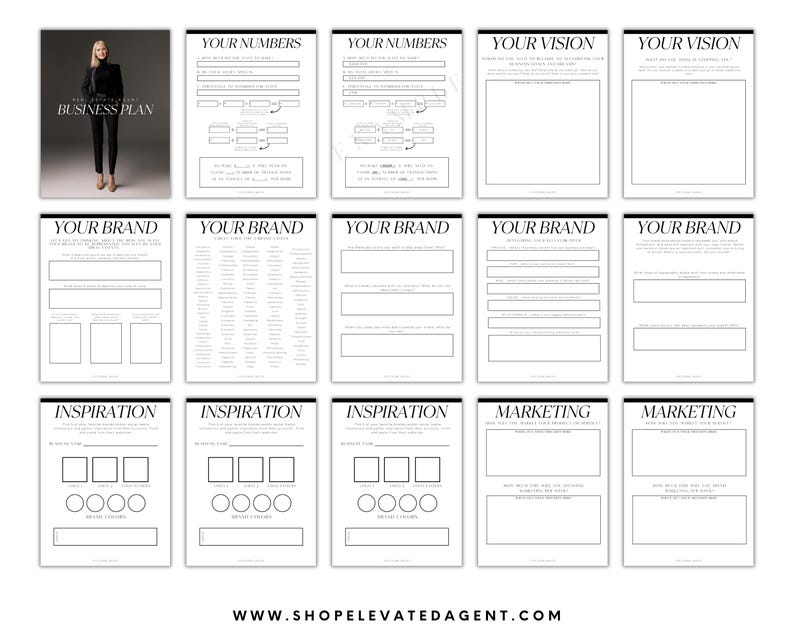 Real Estate Business Plan Template, Real Estate Marketing, Marketing ...
