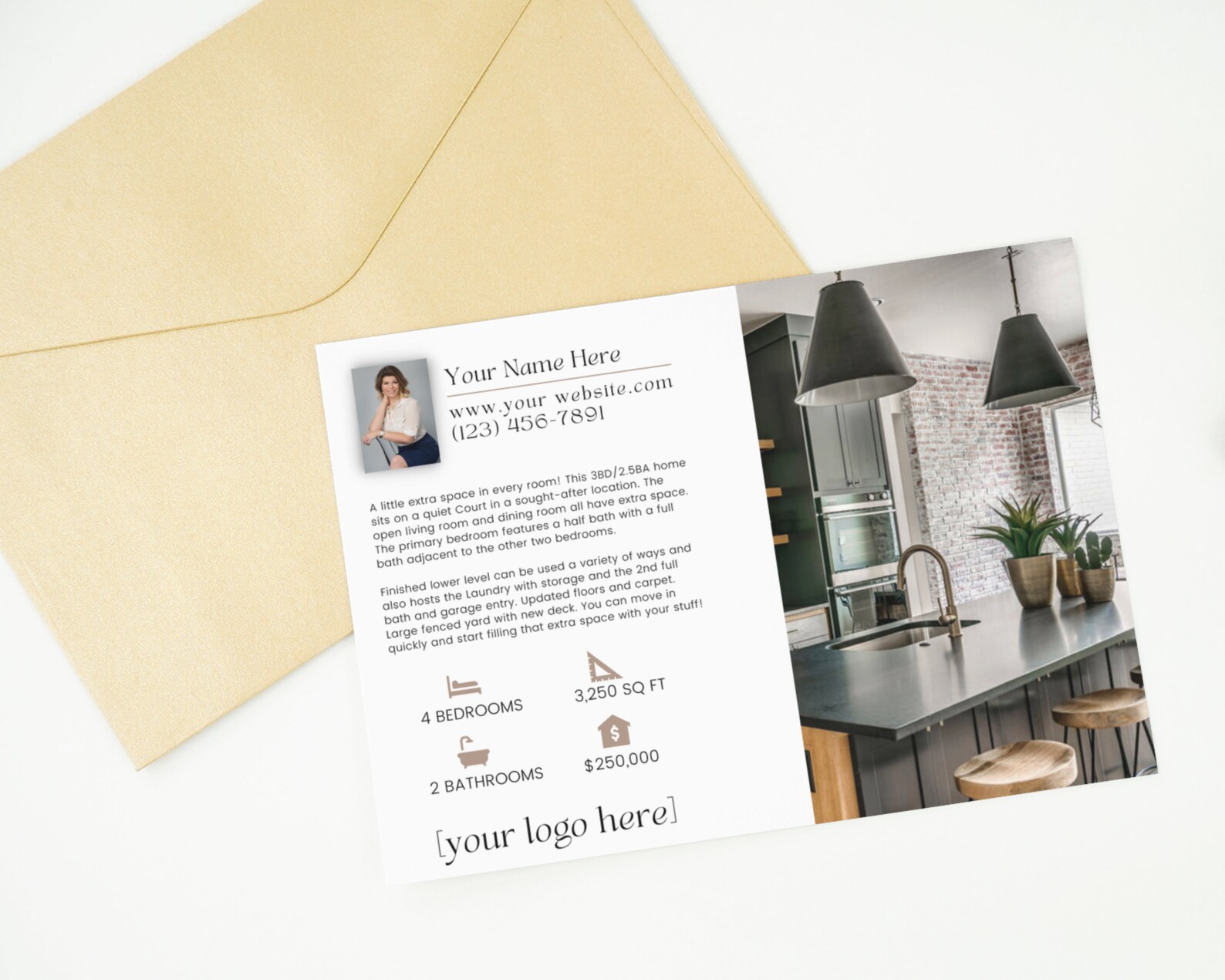 Just Listed Postcard, Just Sold Postcard, Realtor Postcard Bundle ...