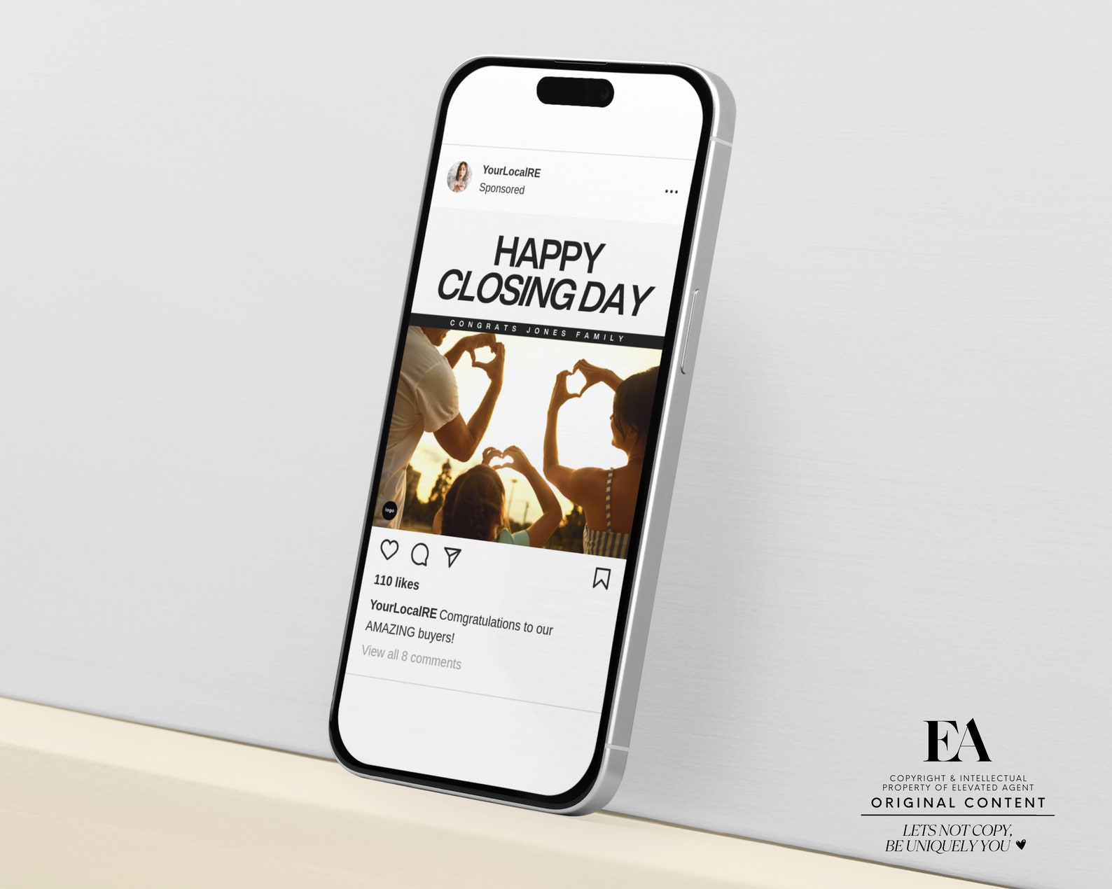 Real Estate Closing Day Feed Posts, Realtor Instagram, Real Estate ...