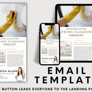Spring Cleaning Checklist, Real Estate Bundle, Cleaning Schedule, House ...
