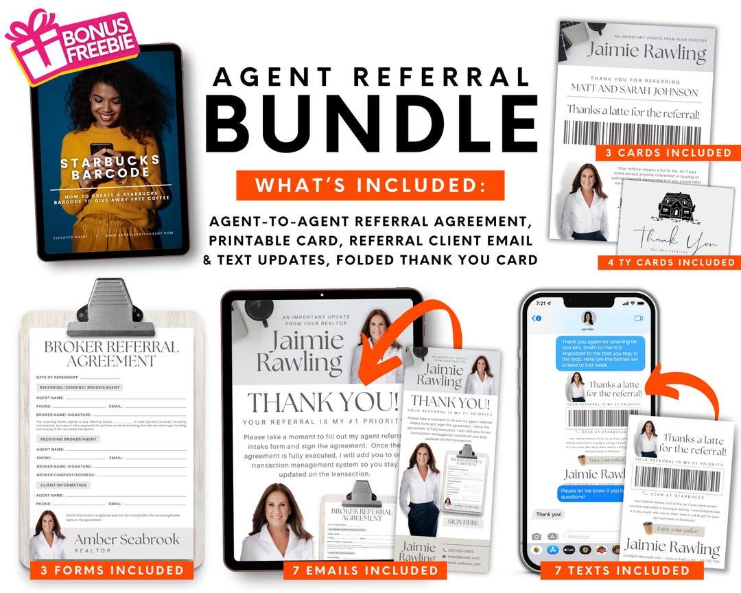 Real Estate Agent Referral Bundle, Referral Agreement, Real Estate ...