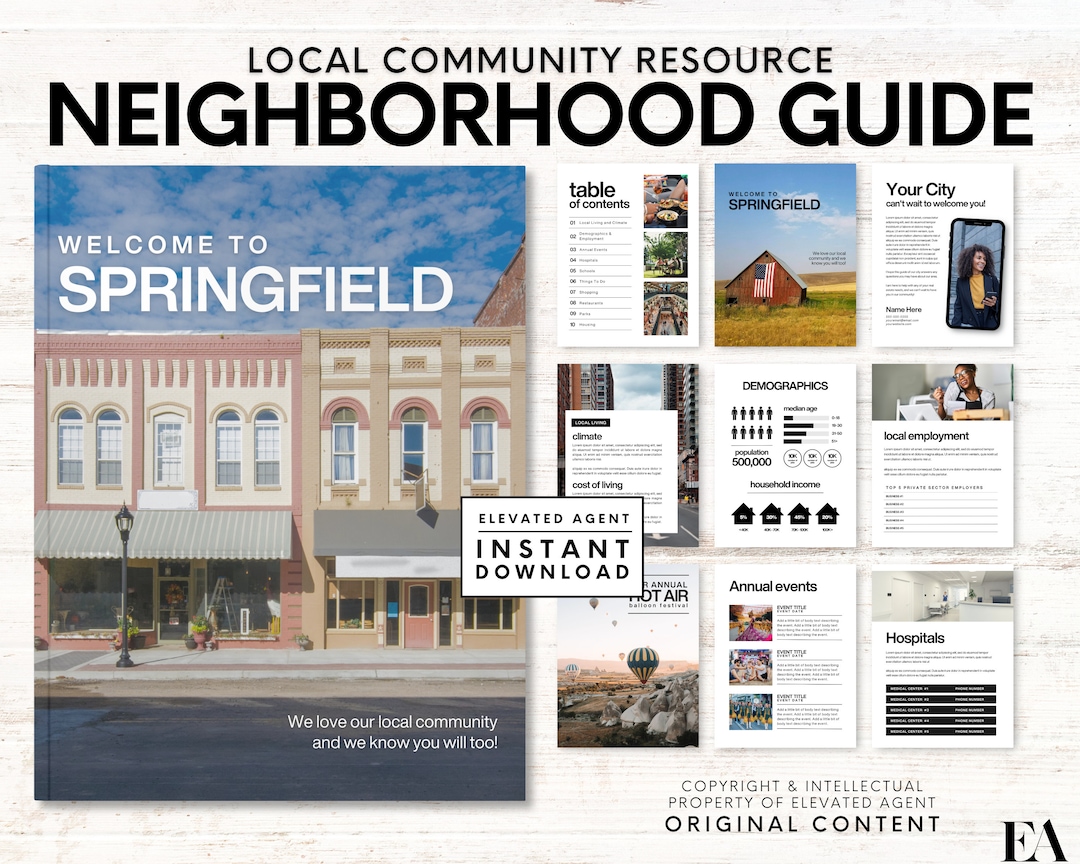 Real Estate Community Guide, Neighborhood Guide, Real Estate Local Guide, Realtor Marketing ...