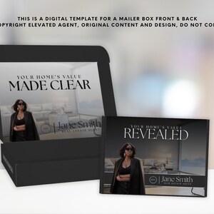 CMA Box Template, Canva Box Design, Hello Neighbor, Real Estate Mailer, Real Estate Agent ...