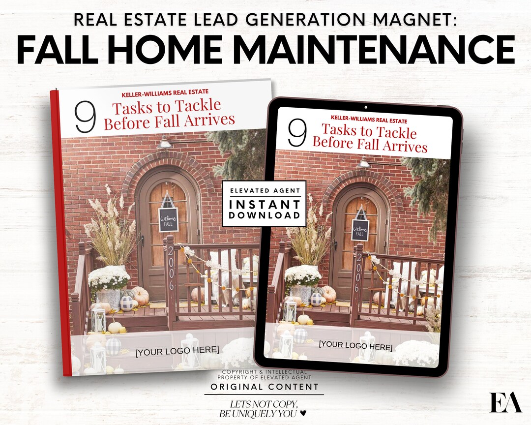 Homeowner Checklist for Fall Home Maintenance Real Estate Checklist ...