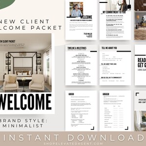 Real Estate New Client Packet -real Estate Template, Canva, Real Estate ...