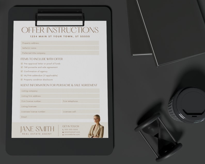 Real Estate Offer Instructions, Realtor Marketing, Real Estate Offer ...