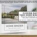 Home Binder Real Estate Marketing, Closing Binder, Custom Binder ...