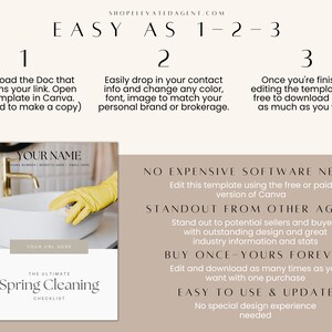 Real Estate Spring Cleaning Checklist, Real Estate Template, Realtor ...