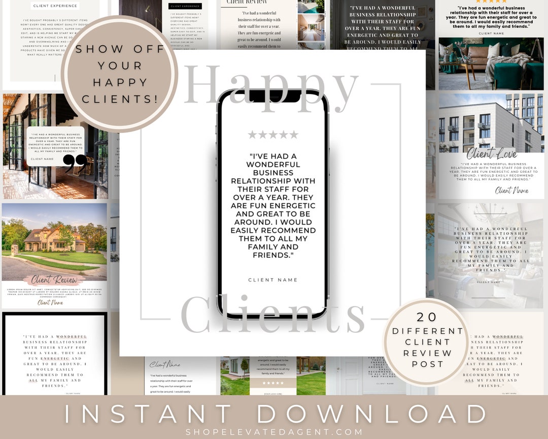 Real Estate Client Review Social Media Post, Realtor Review, Real ...