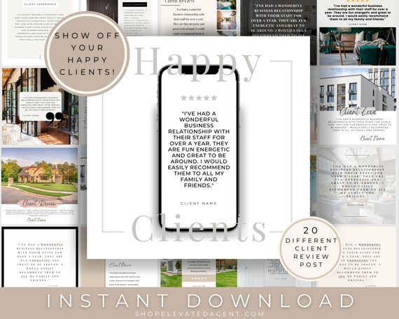 20 Real Estate Testimony Posts Real Estate Client Review - Etsy