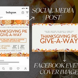 Real Estate Marketing, Real Estate Fall Marketing, Thanksgiving Pie ...