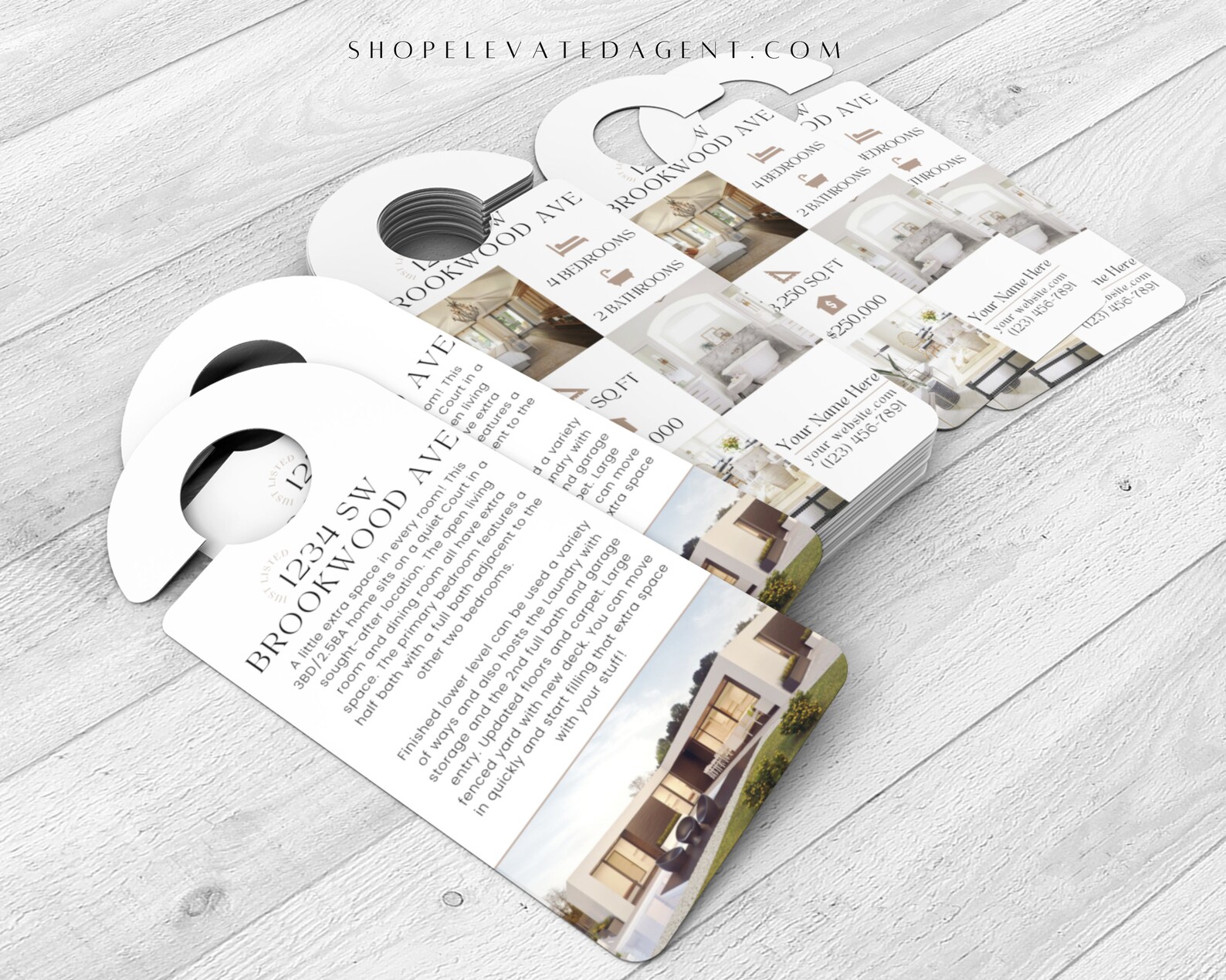 Real Estate Door Hanger, Real Estate Door Tag, Real Estate Neighbor ...