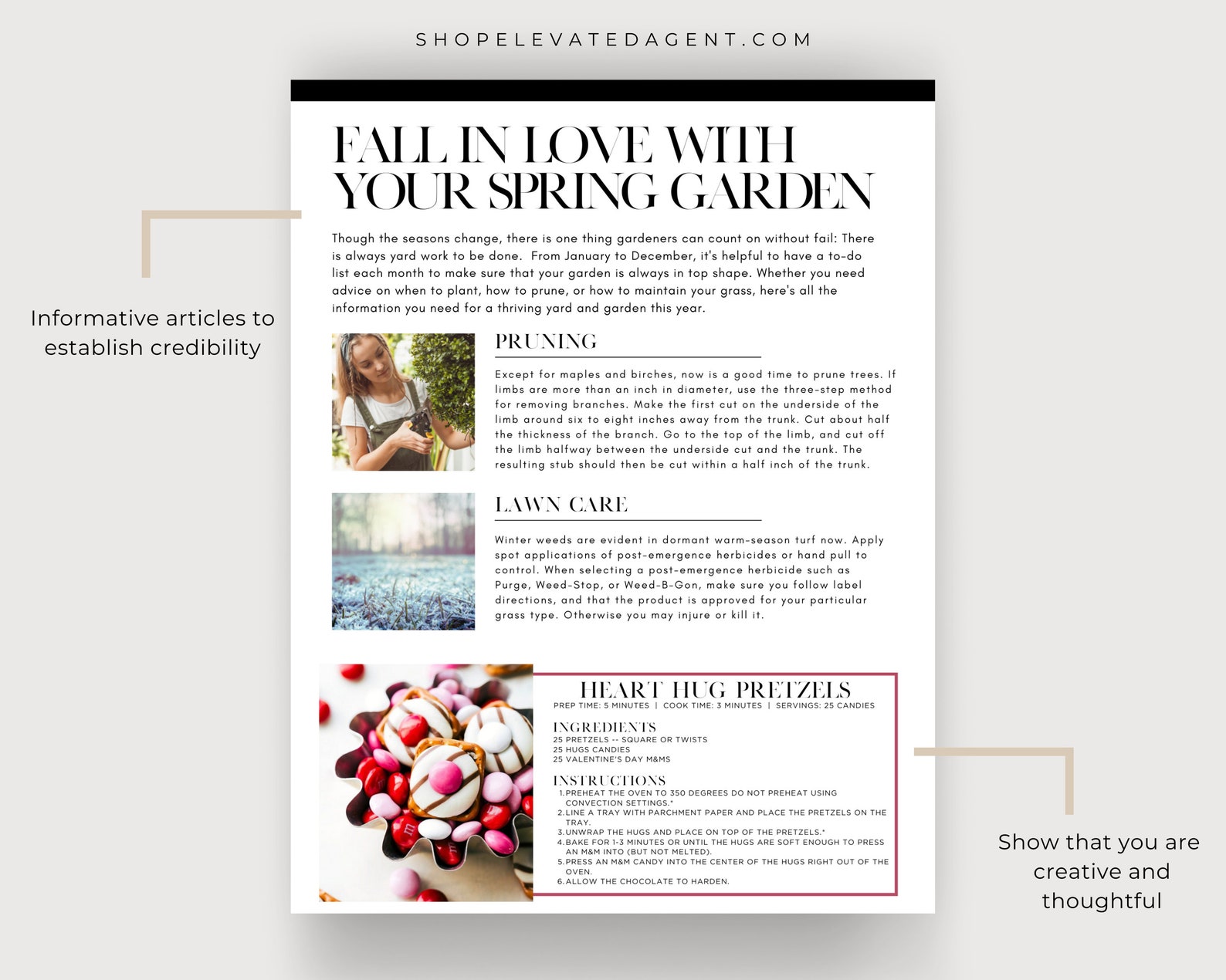 Real Estate Newsletter February Newsletter Farming - Etsy