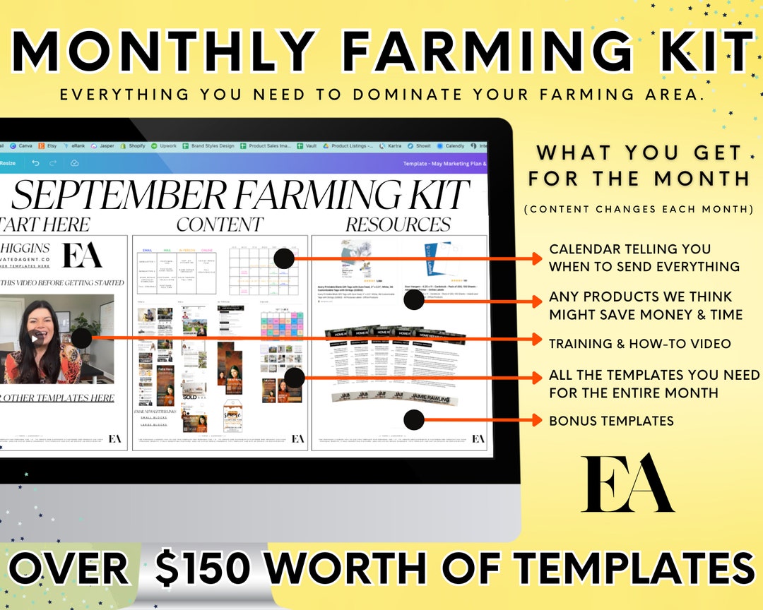 Real Estate Farming Bundle, Farming Kit for Real Estate, Real Estate ...