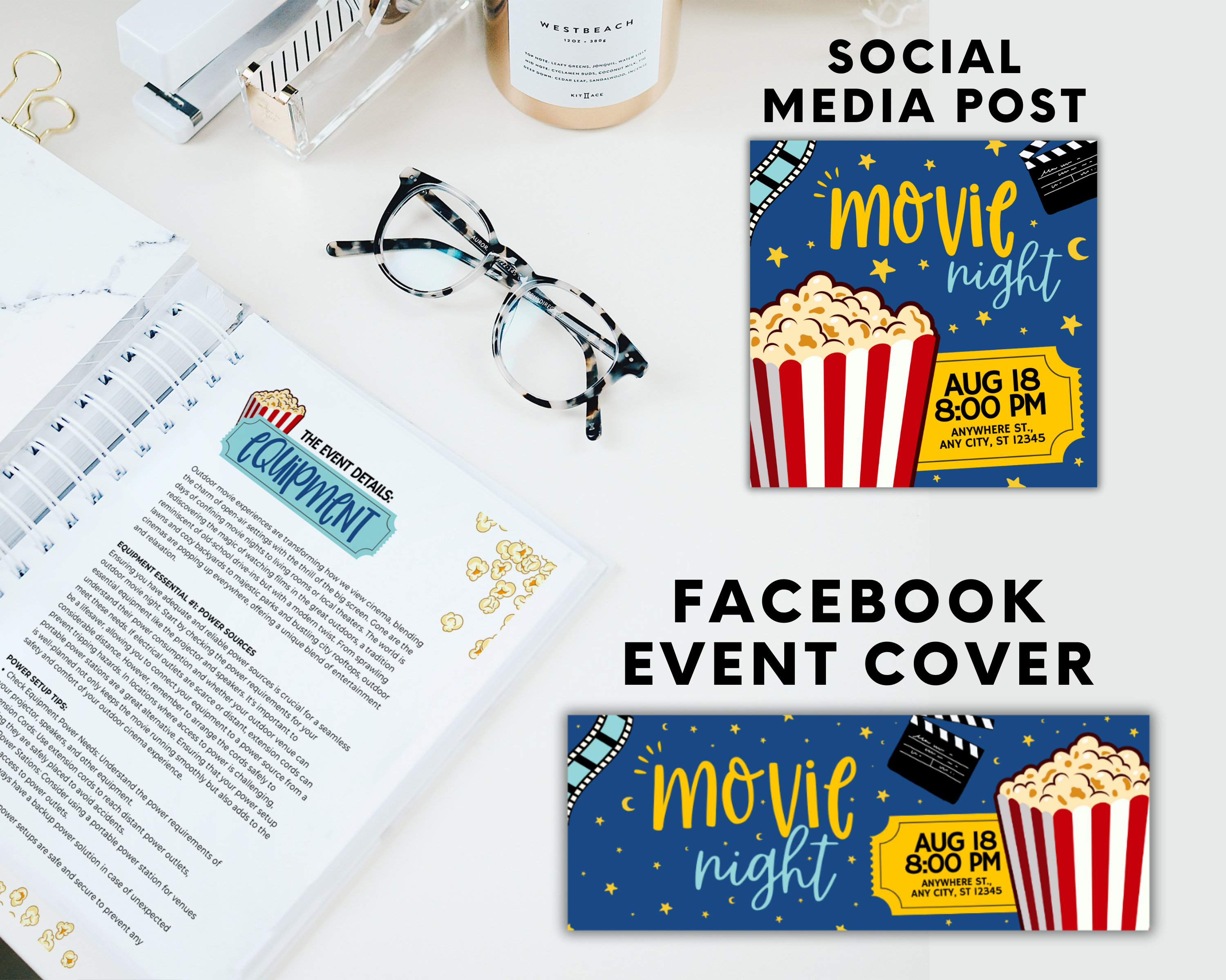 Movie Night Real Estate Client Event Bundle, Movie Night Template ...