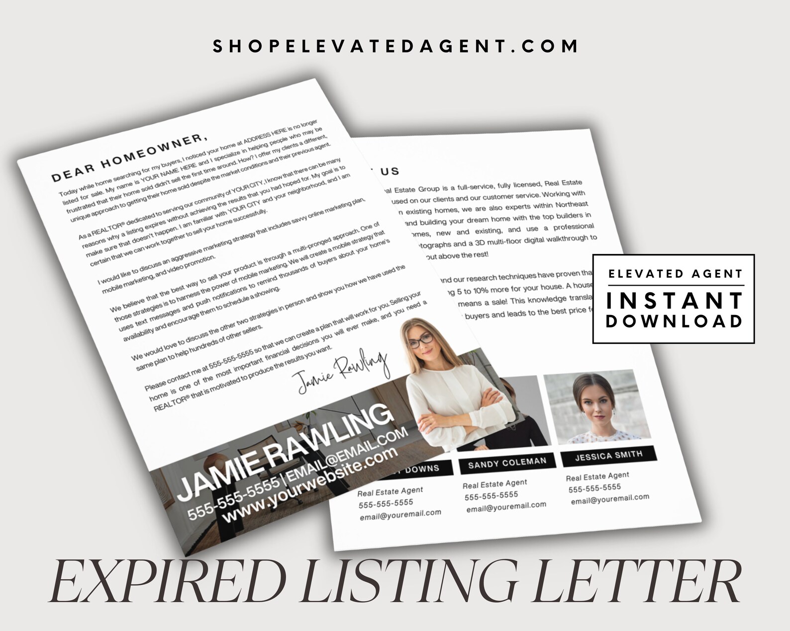 Expired Listing Letter, Real Estate Expired Letter, Listing ...