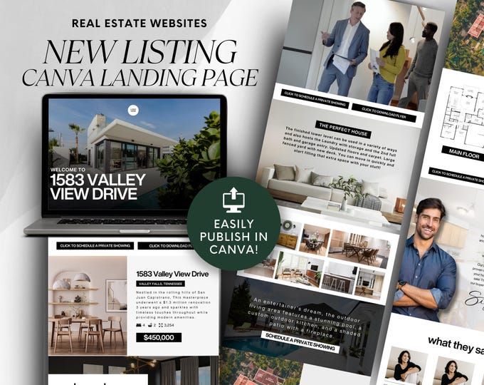Real Estate Listing Landing Page, Real Estate Single Listing Website ...