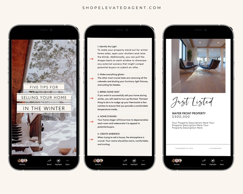 January Real Estate Social Media, Real Estate January Newsletter, Real ...