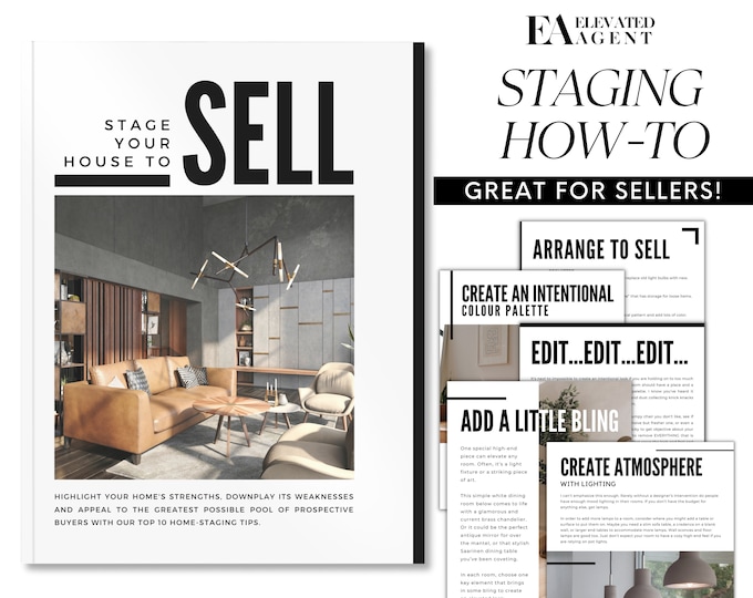 Real Estate Home Staging Guide, Staging Checklist, New Home Staging ...