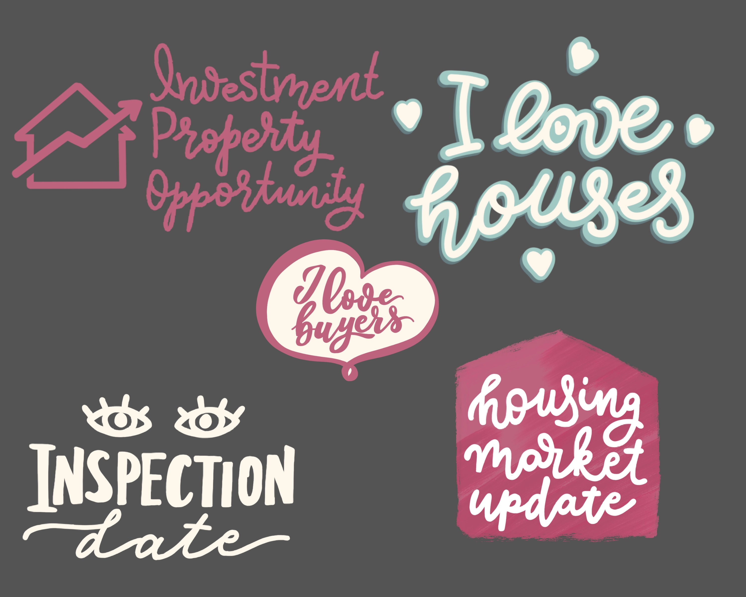 Real Estate Instagram Stickers, Real Estate Template, Realtor Stickers ...