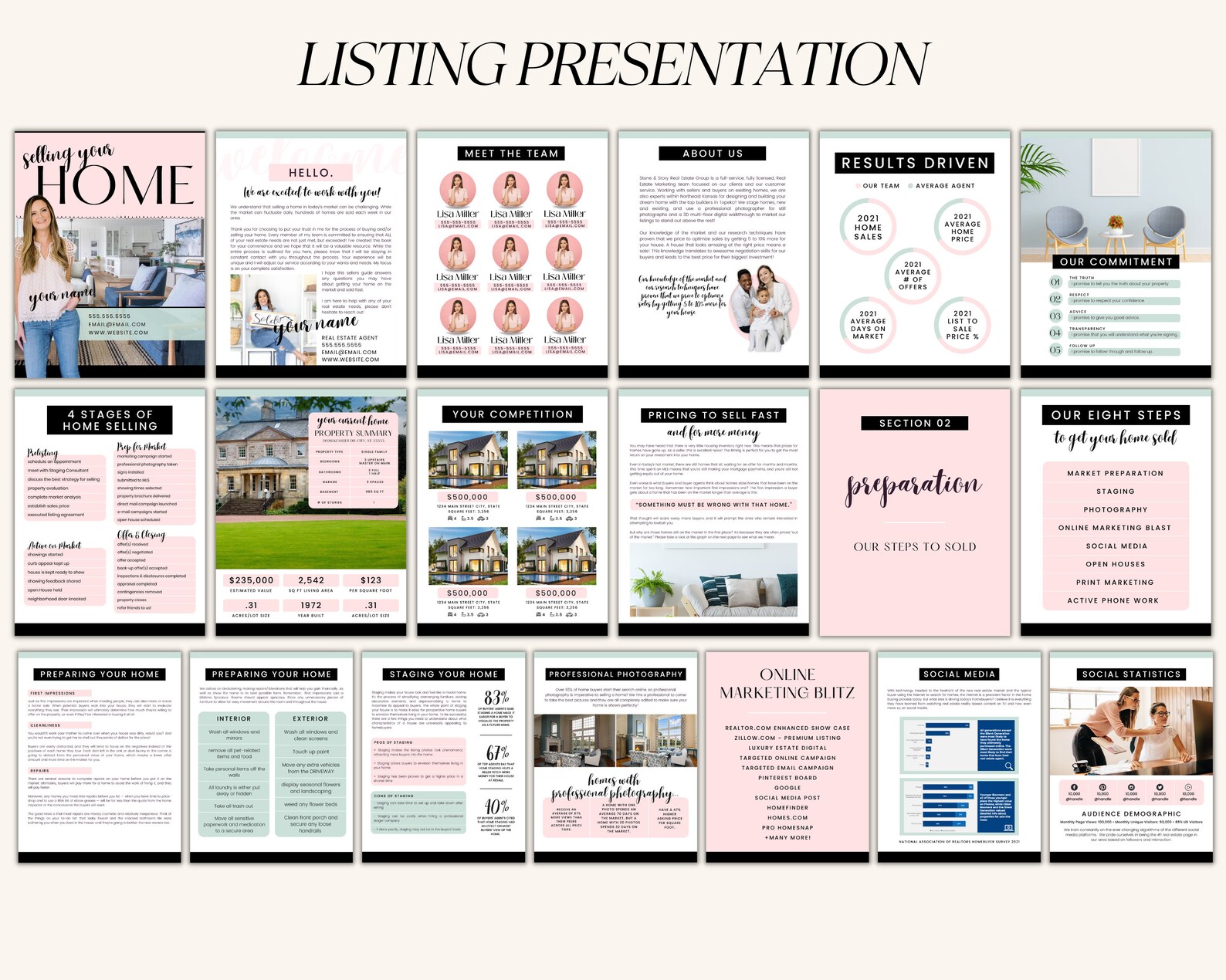 Seller Guide and Buyer Guide Bundle, List Presentation for Real Estate ...
