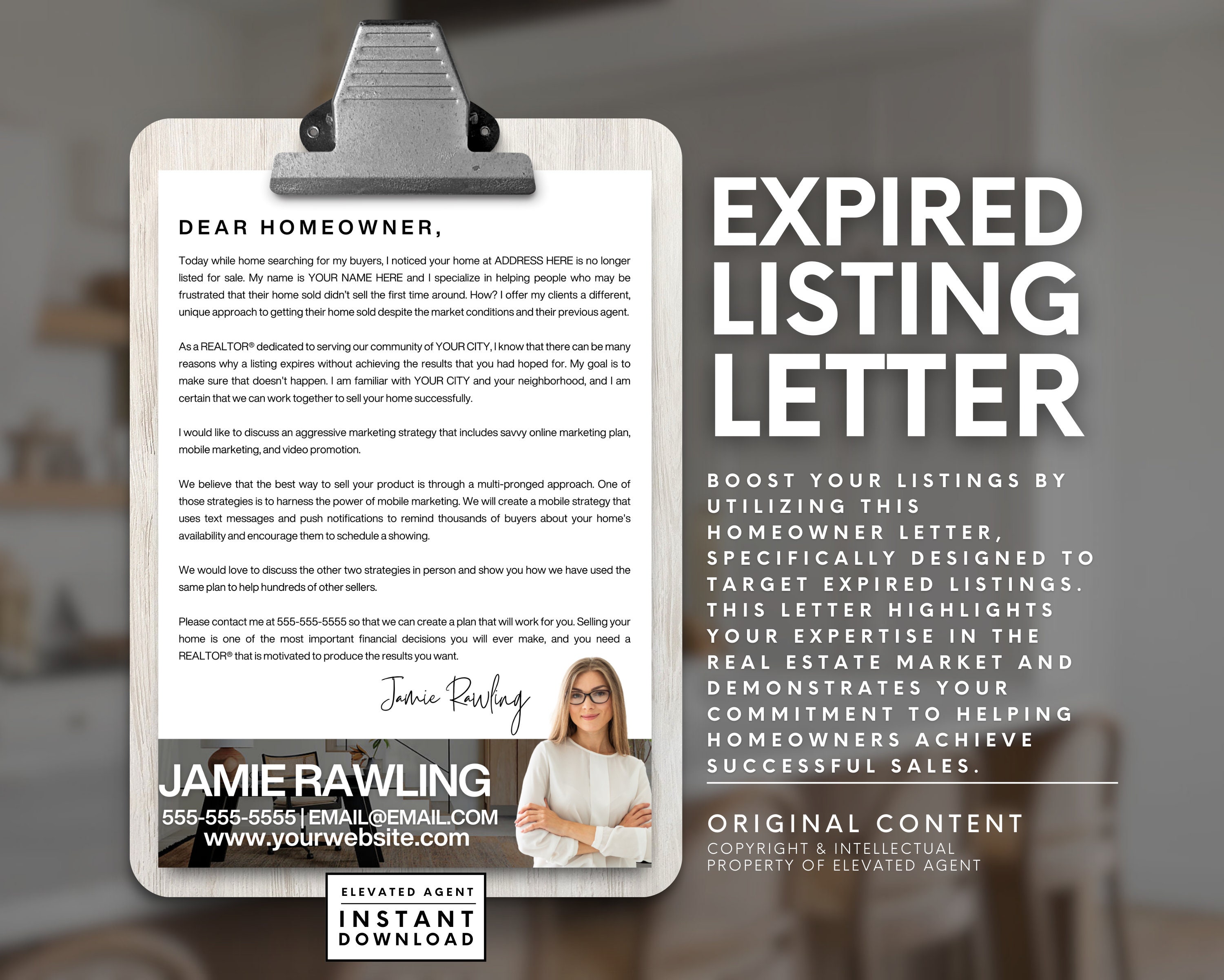 Expired Listing Letter, Real Estate Expired Letter, Listing ...