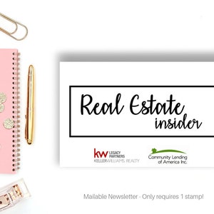 Print Newsletter Mailer real Estate Opt-in Guide, Templates Canva ...