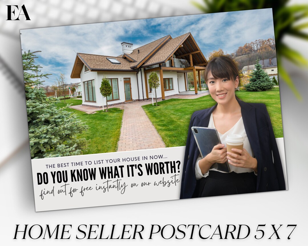 Real Estate Marketing, Real Estate Postcard, Canva Template, Realtor ...