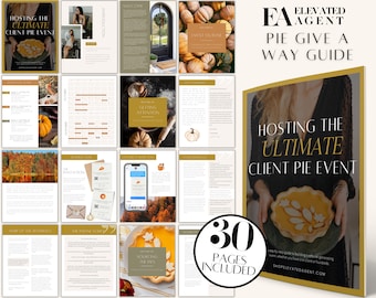 Realtor Pie Giveaway Postcard Fall Real Estate Card Realtor - Etsy