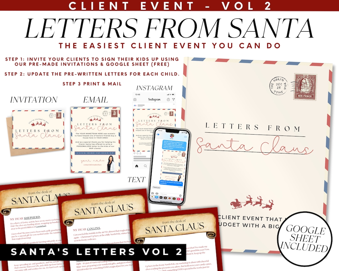 Santa Letter Real Estate Letter Letter to Santa Real Estate Christmas ...