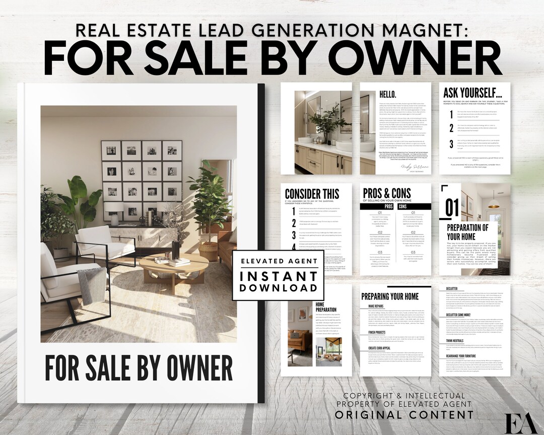 FSBO Guide, FSBO, for Sale by Owner Letter, Modern Real Estate, FSBO ...