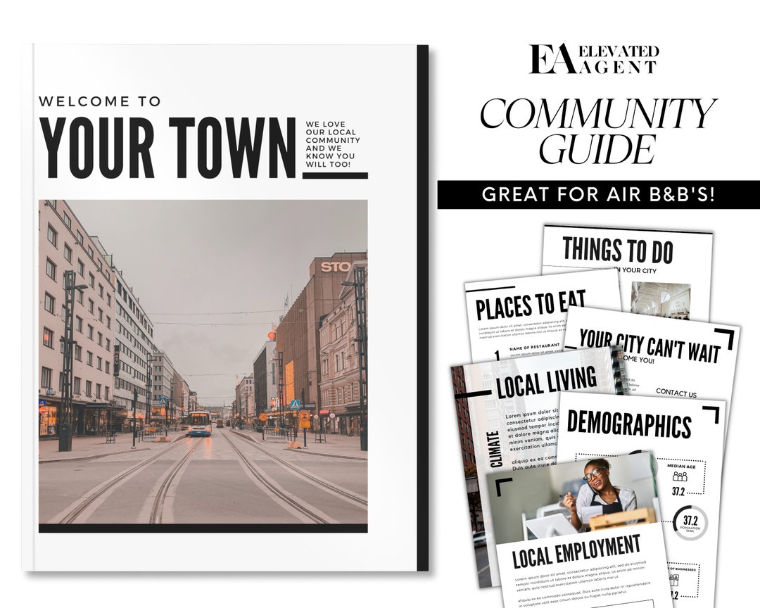 Real Estate Local Guide Template, Welcome Guide, City Guide Flyer ...