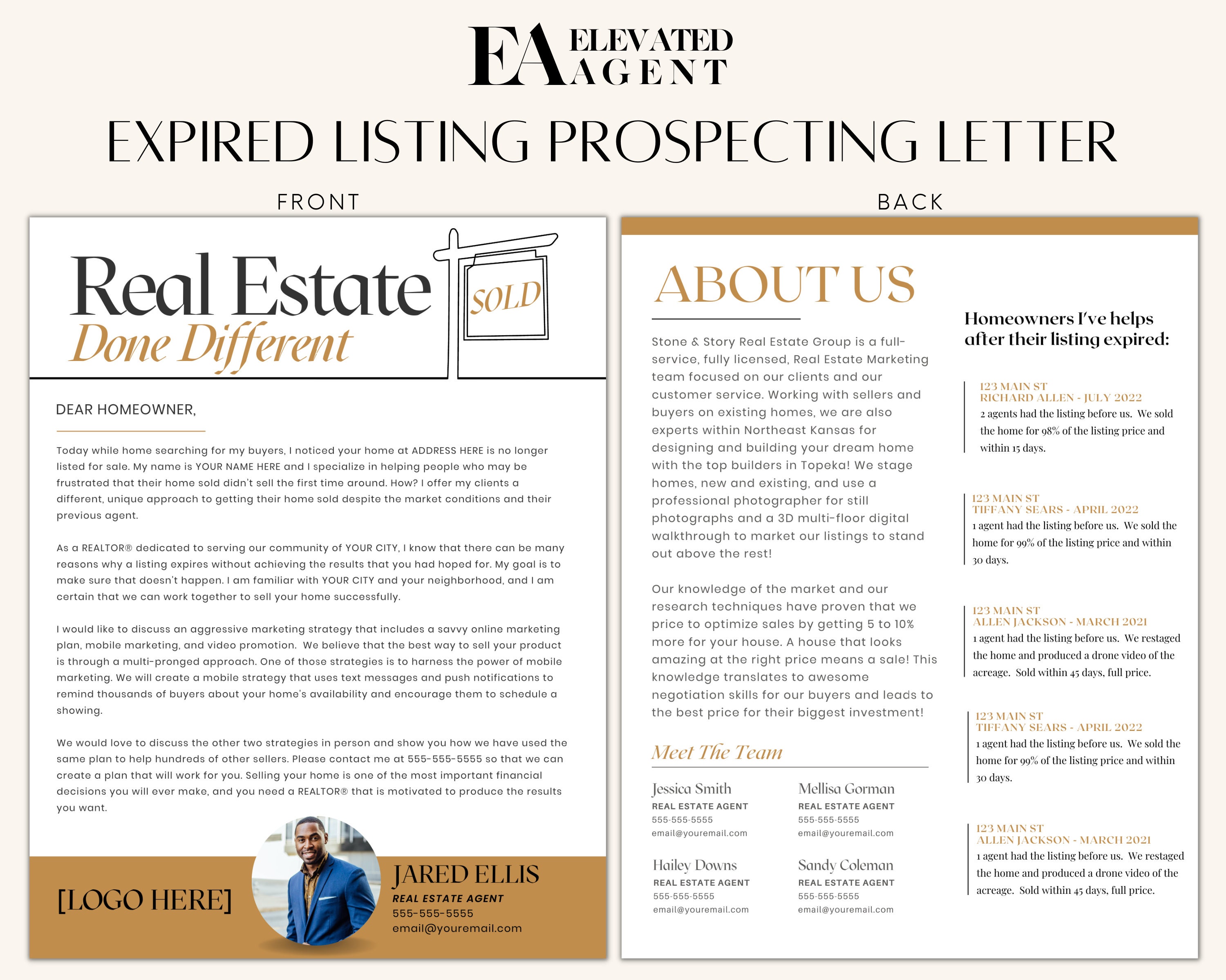 Expired Listing Letter Template, Real Estate Marketing (canva Editable ...