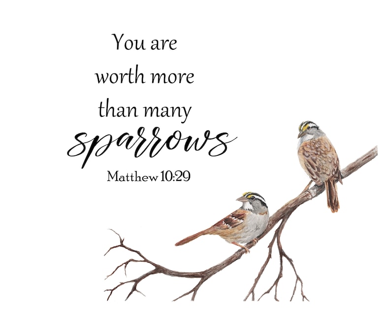 Watercolor Bible Verse Wall Art Print, Inspirational Scripture With ...