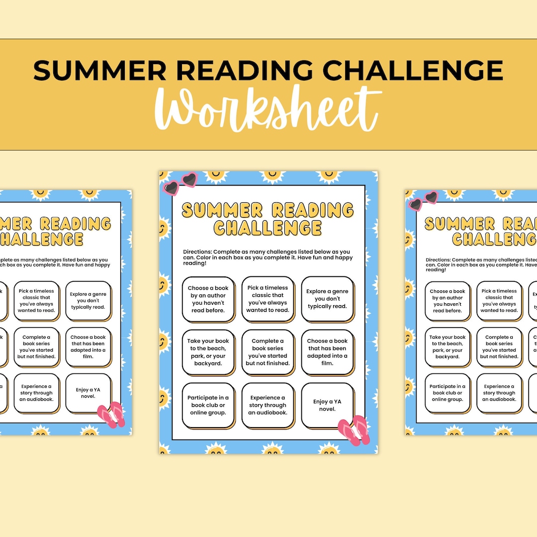 Summer Reading Worksheet Printable & Digital Reading Worksheet Summer ...