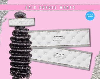 DIY Hair Bundle Wraps Bundle Wrap Template Premade Design | Etsy