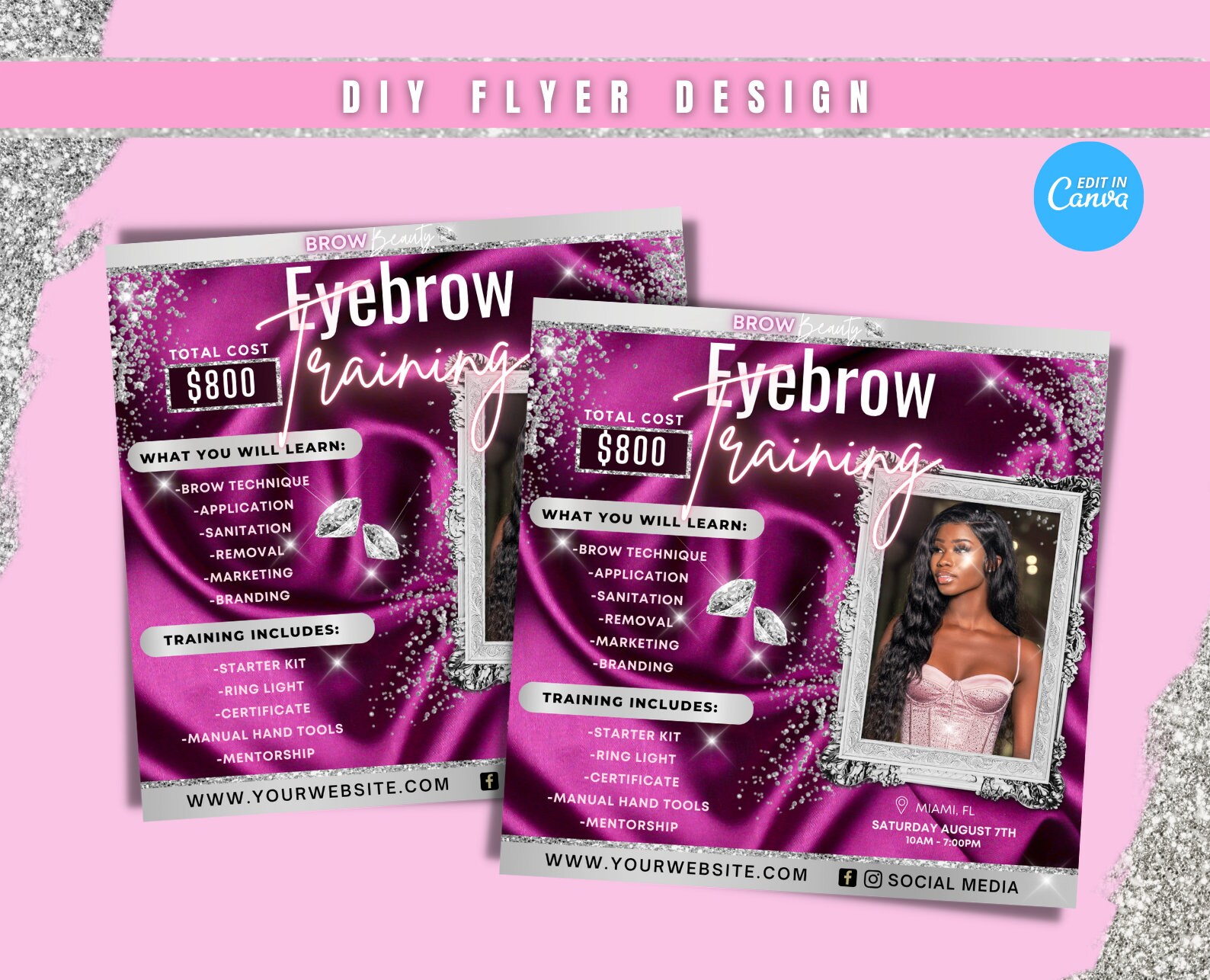 DIY Eyebrow Training Flyer Brow Class Flyer Brow Flyer - Etsy