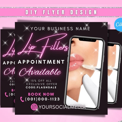 Lip Filler Flyers Hyaluron Pen Flyer Hyaluron Pen Training - Etsy