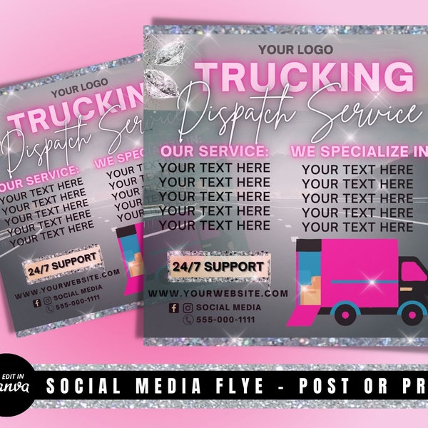 Dispatching Flyer Template - Etsy