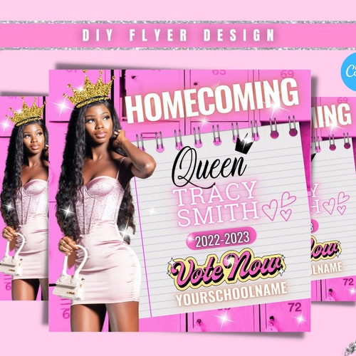 Editable Mean Girls Prom Queen Flyer Vote For Me Etsy