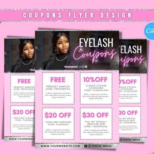 DIY LASH COUPON Flyer Flash Sale Flyer Lash Training Flyer - Etsy