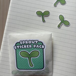 Sprout Mini Sticker Pack Plants, Houseplants, Planner Stickers ...