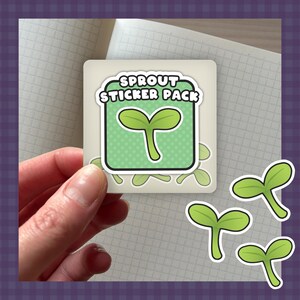 Sprout Mini Sticker Pack Plants, Houseplants, Planner Stickers ...