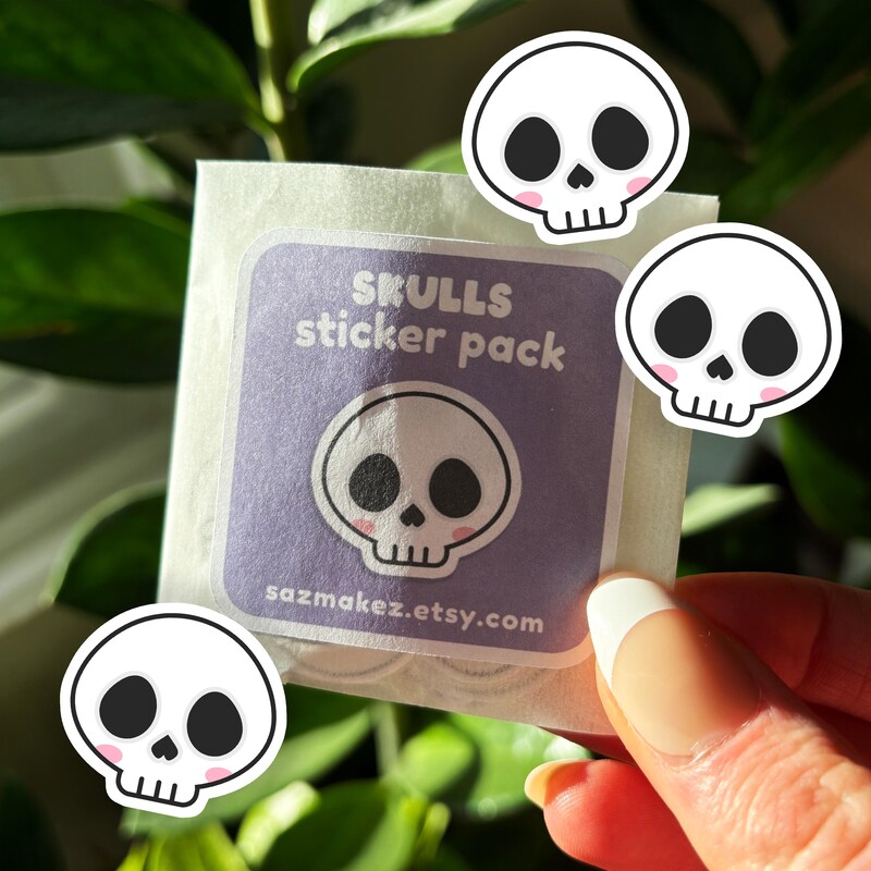 Skull Sticker - Etsy UK