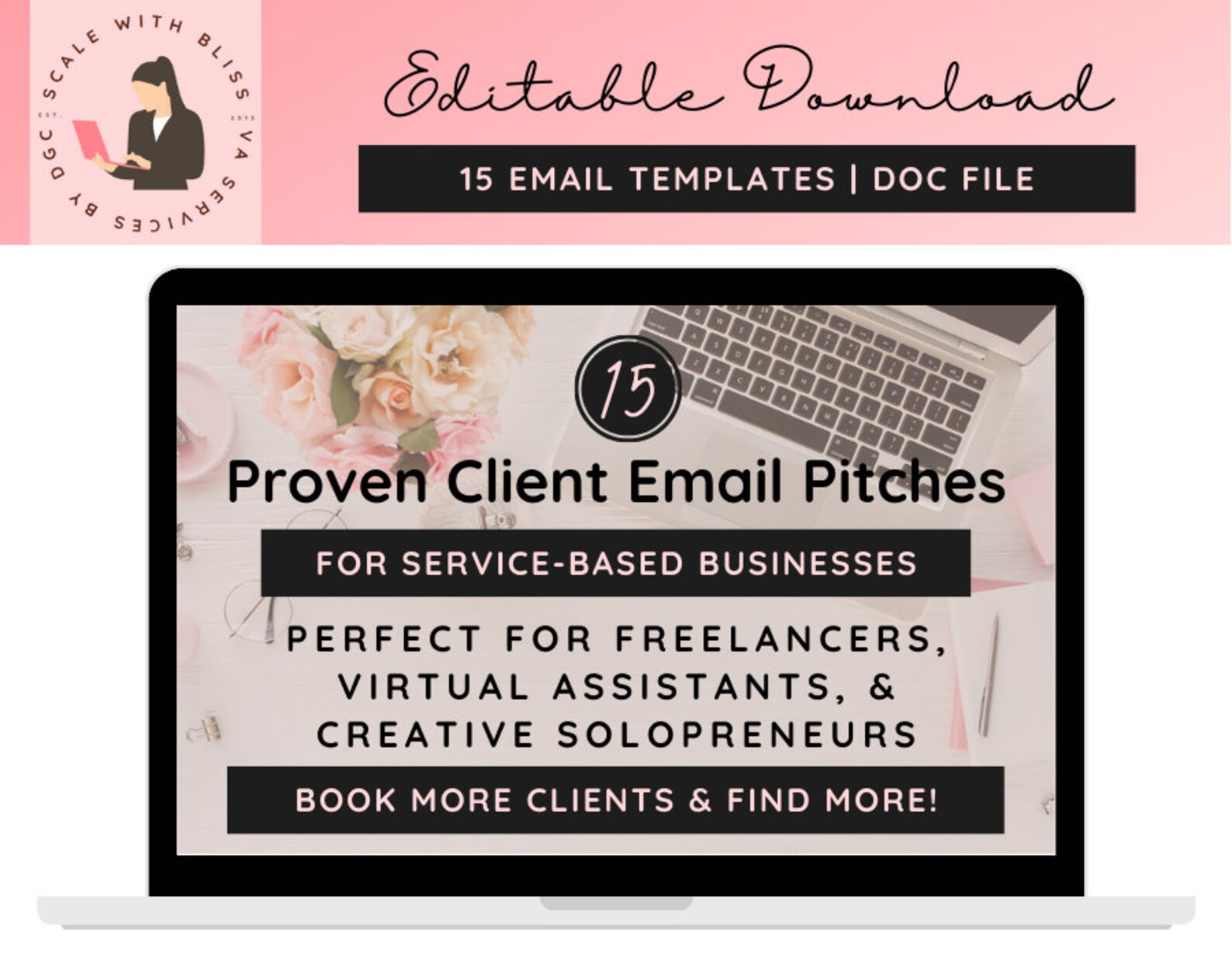 15 Proven Client Email Pitch Templates Bundle for Solopreneurs | Email ...