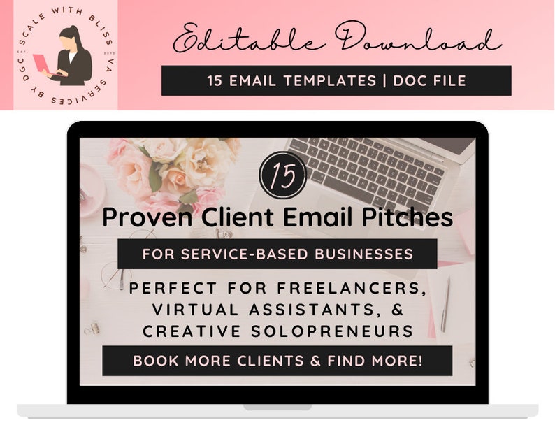 15 Proven Client Email Pitch Templates Bundle for Solopreneurs | Email ...